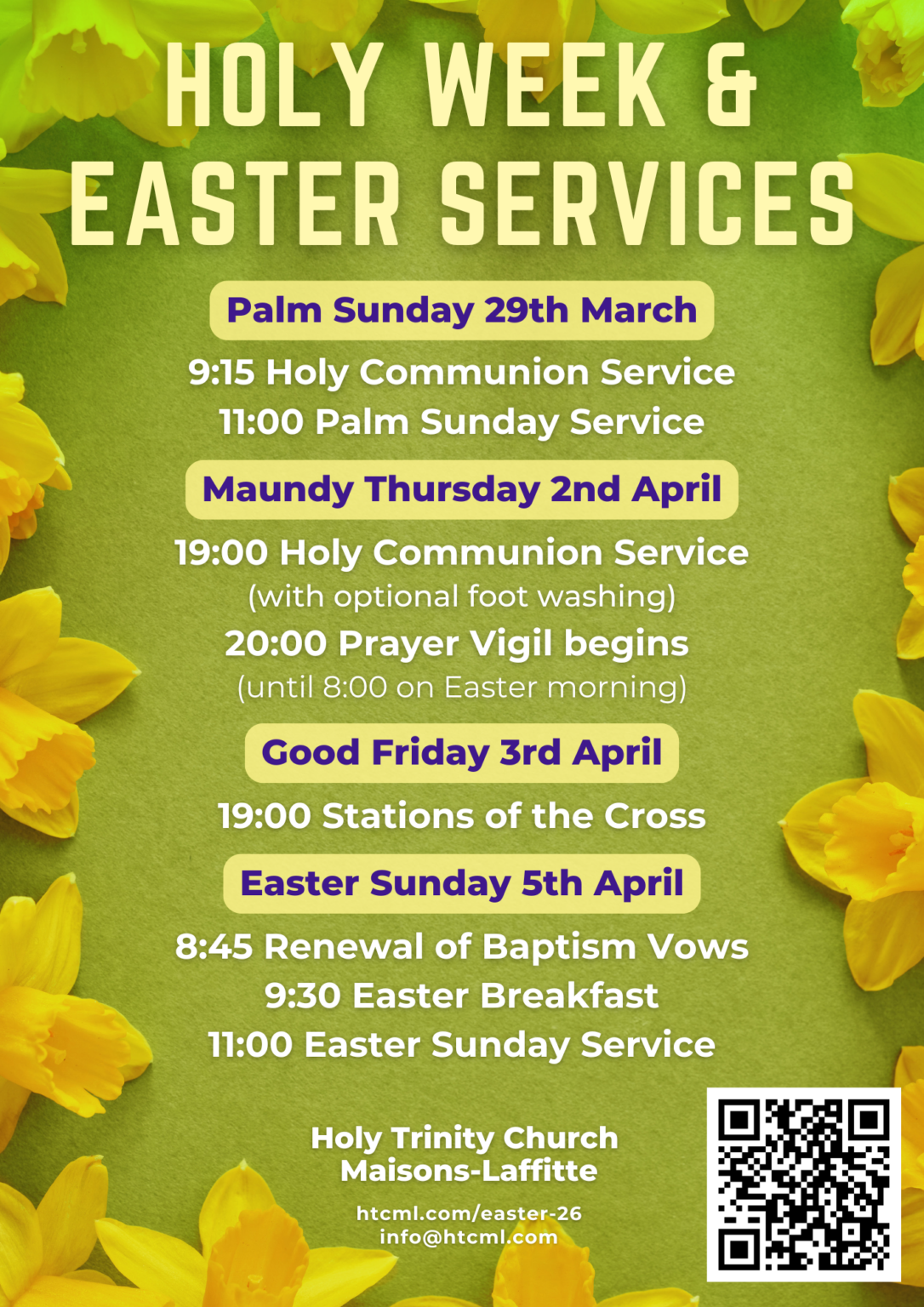Easter at Holy Trinity Church - Holy Trinity Church Maisons-Laffitte ...
